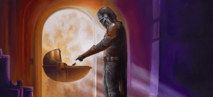 Mando Art - Character Wall Art From The Mandalorian™ – Art Of...