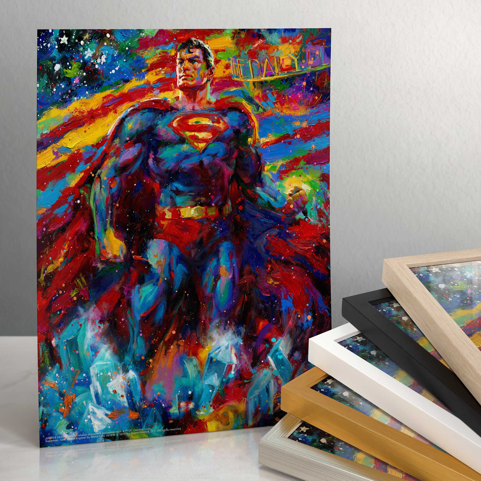 Abstract Superhero Art