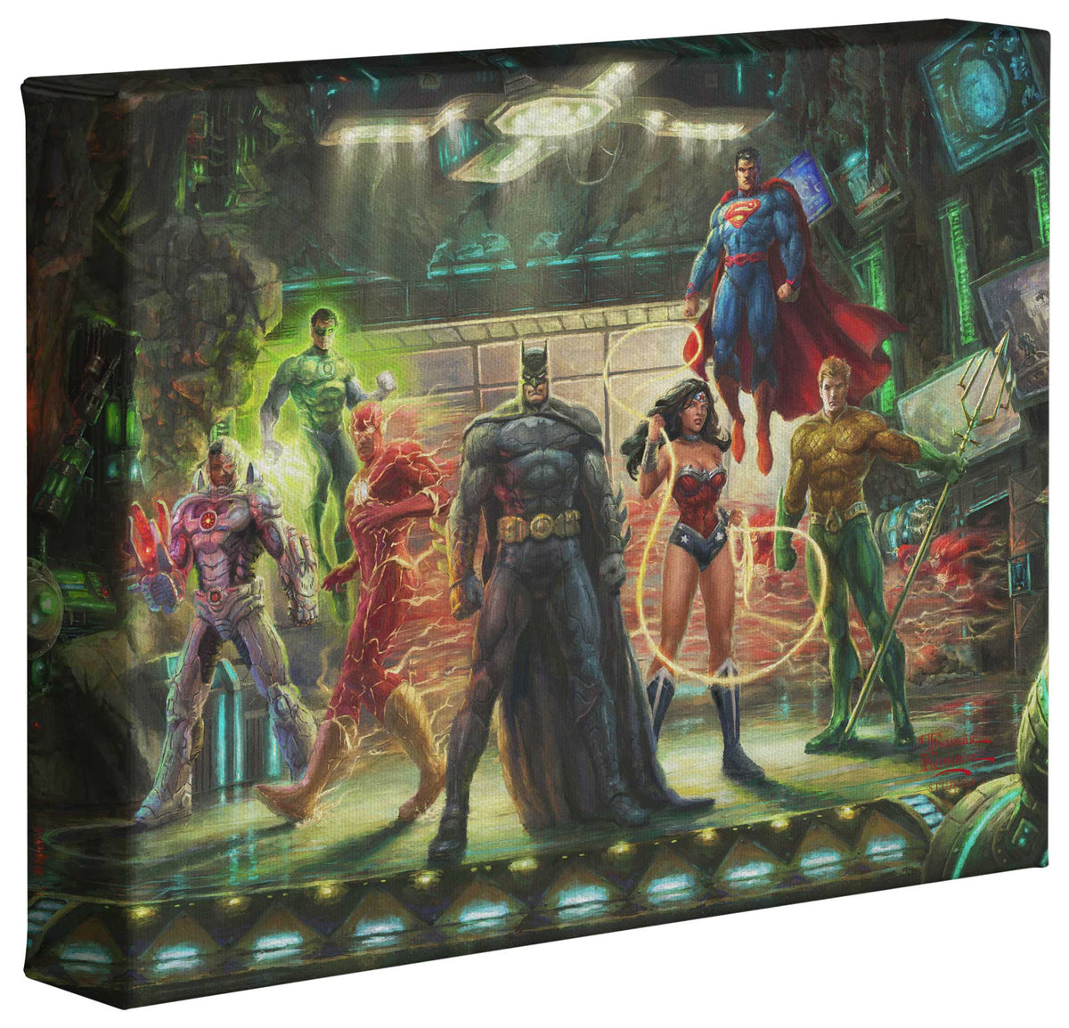 The Justice League - 8" x 10" Gallery Wrapped Canvas &nda...