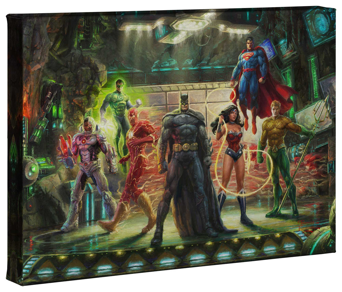 The Justice League - 8" x 10" Gallery Wrapped Canvas &nda...